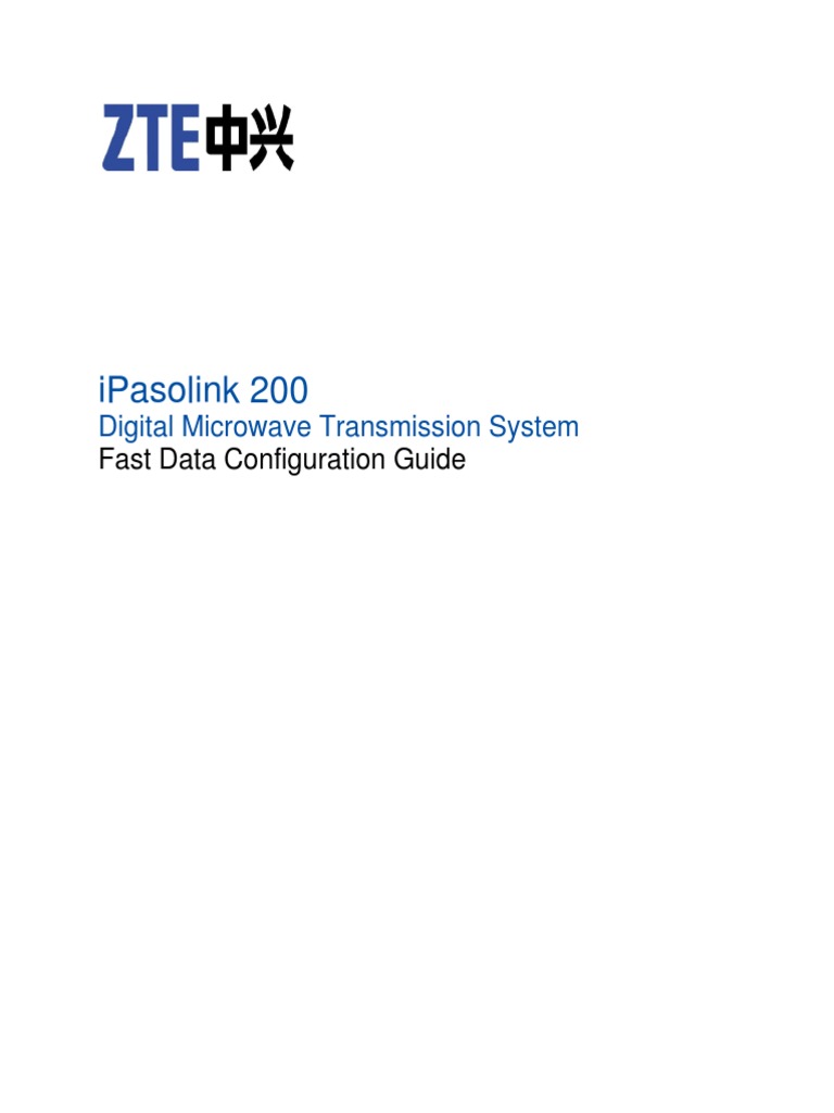 iPasolink 200 Digital Microwave Transmission System Fast Data Configuration Guide | PDF ...
