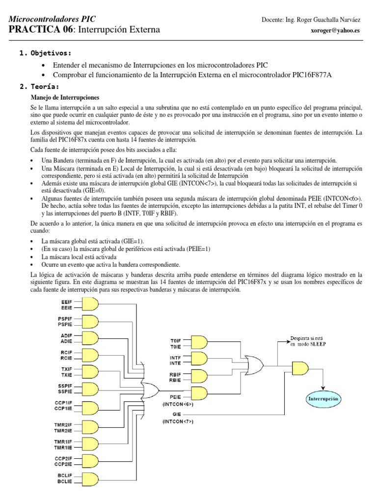 P06 Interrupcion Externa | PDF | Microcontrolador | Ingeniería Electrónica