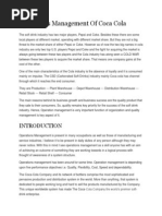 Pepsi Co Manufacturing Process | PDF | Drink | Carbonated Water