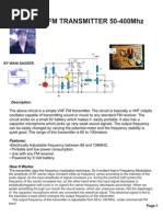 Design and Construction of FM Transmitter Report | PDF | Frequency ...