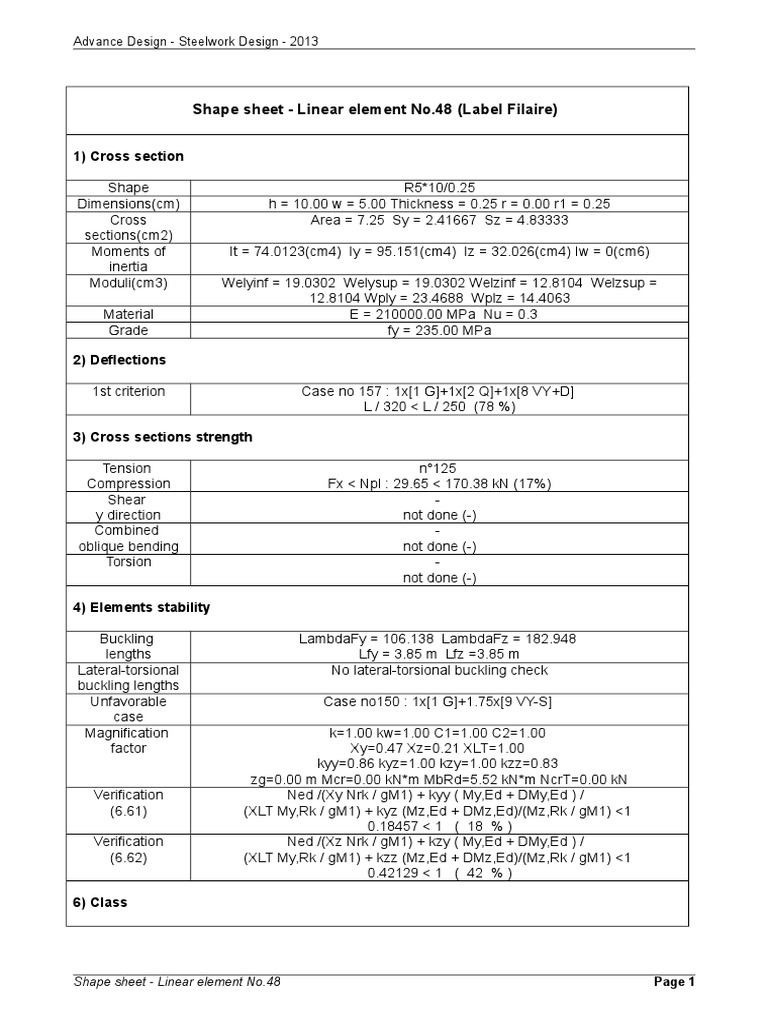 Shape Sheet - Linear Element No.48 | PDF | Science & Mathematics