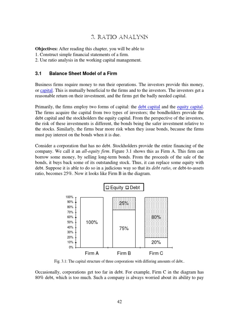 Ratio Analysis: Objectives: After Reading This Chapter, You Will Be ...