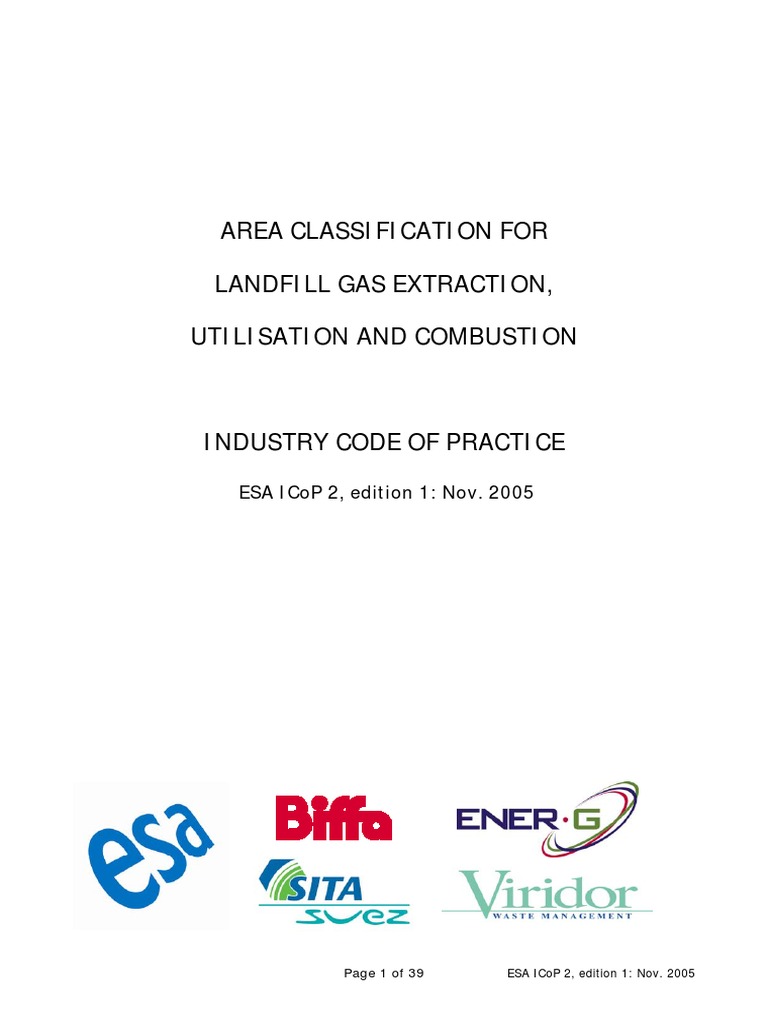 Landfill Gas Area Classification Guide | PDF | Natural Gas | Landfill