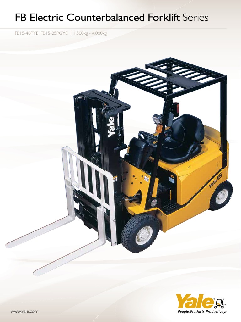 Yale FB-PYE Brochure and Spec Sheet | PDF | Truck | Steering