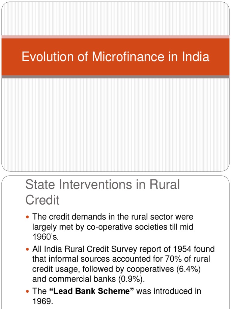 Evolution of Microfinance in India | PDF | Microfinance | Banking