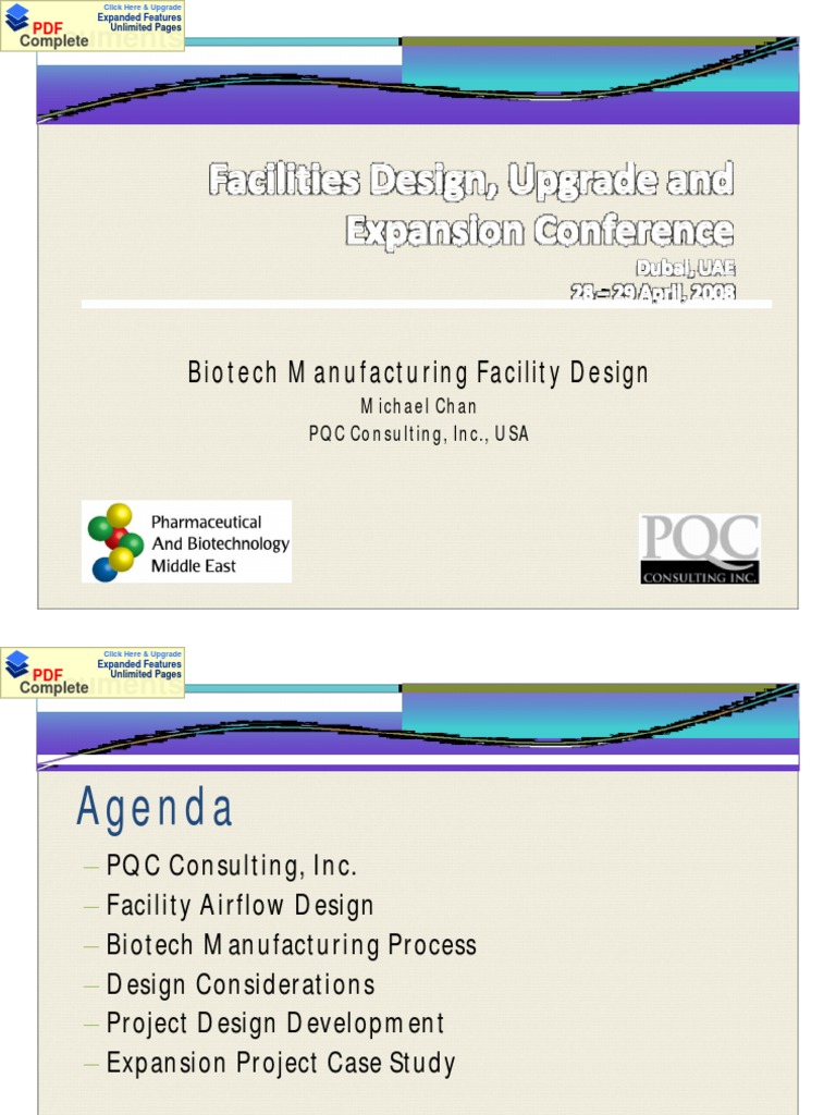Biotech. Facility Design | PDF | Portable Document Format | Chemistry