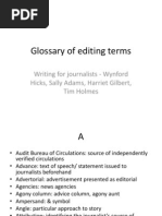 Magazine and Newspaper Terminology Guide | PDF | Page Layout | Text