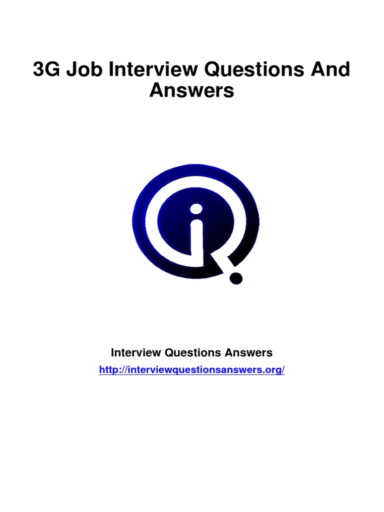 3G Interview Questions Answers Guide | PDF | High Speed Packet Access | 3 G