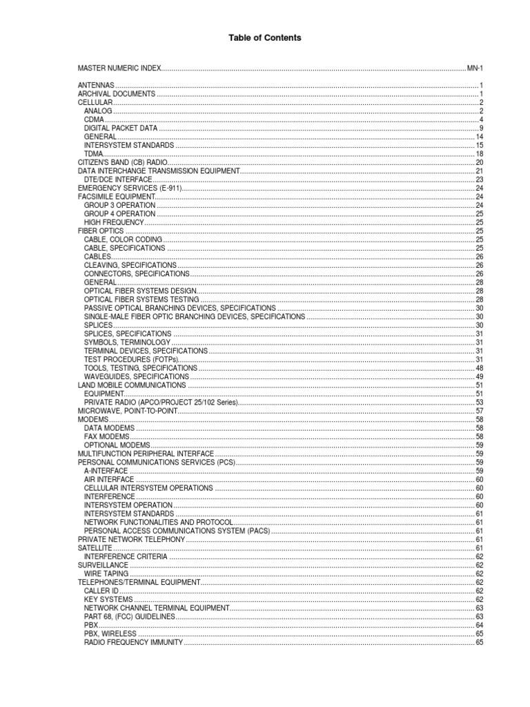 Tia Catalog Pdf Optical Fiber Telecommunication