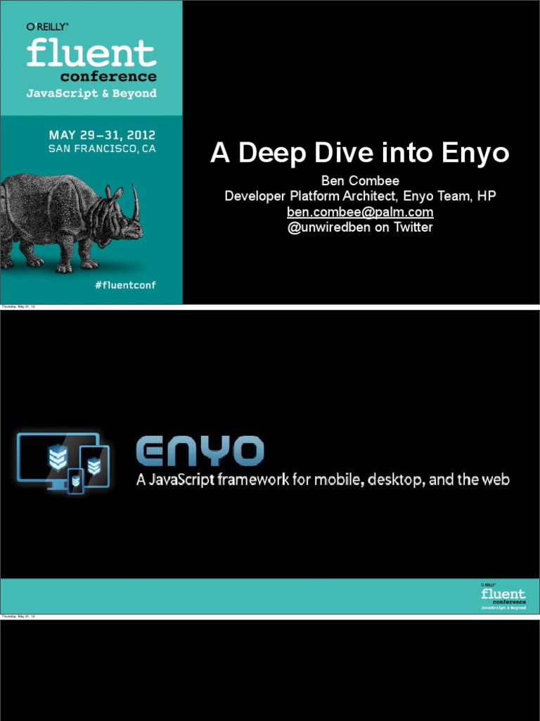 A Deeper Look at The Enyo JavaScript Framework Presentation 1 ...