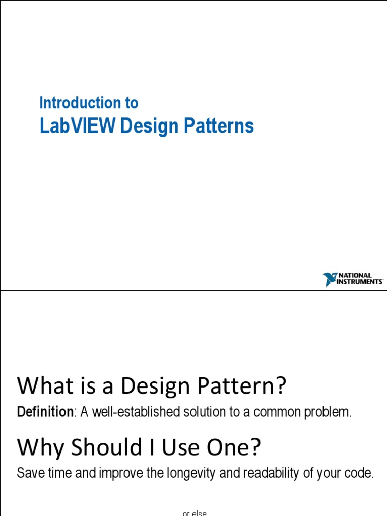 Labview Design Patterns | PDF