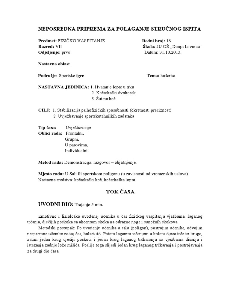 Neposredna Priprema Za Polaganje Stručnog Ispita | PDF