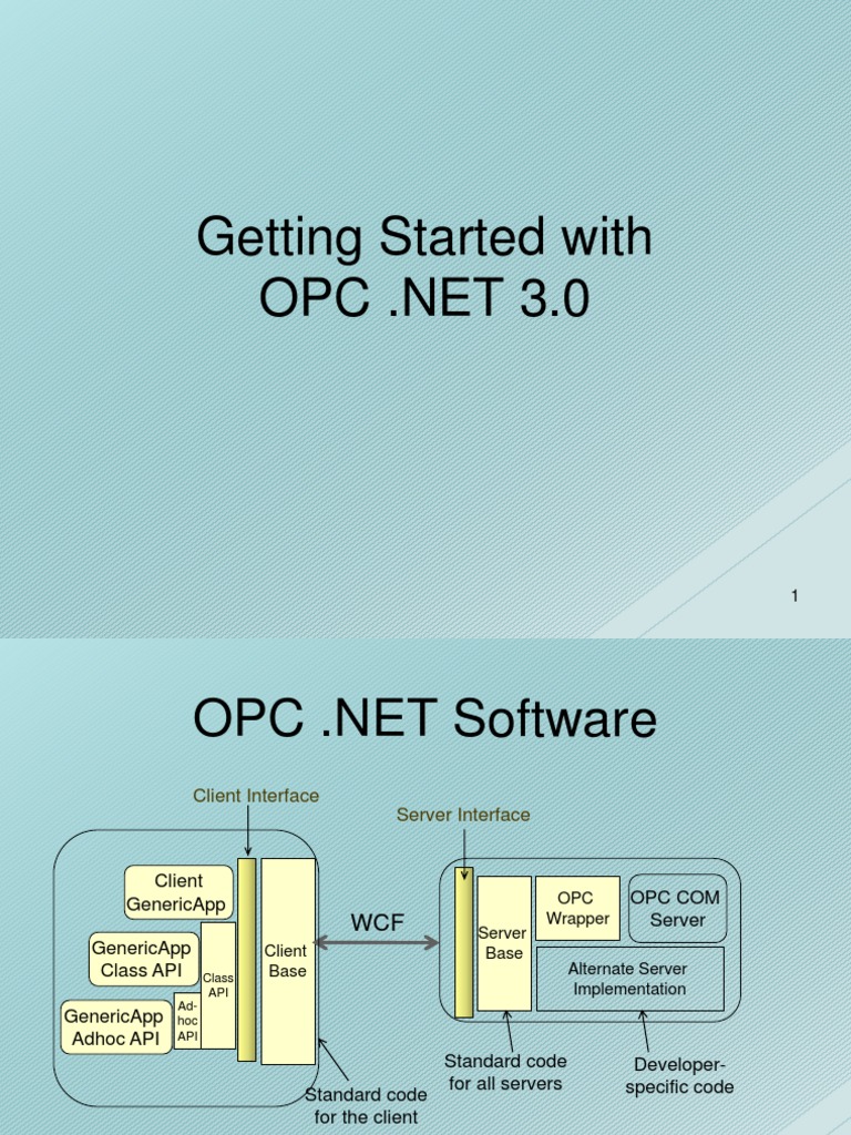 OPC .NET 3.0 (WCF) Getting Started | PDF | Microsoft Visual Studio | Component Object Model