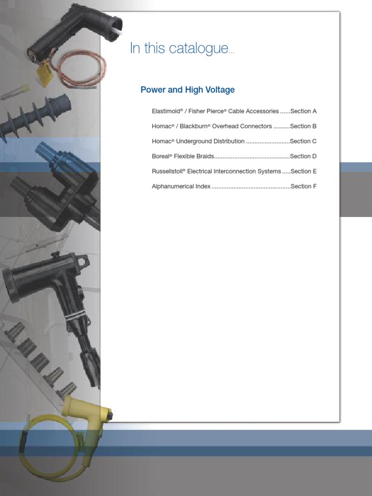 Accesorios Media Tension Elastimold | PDF | Electrical Connector | Electric Power