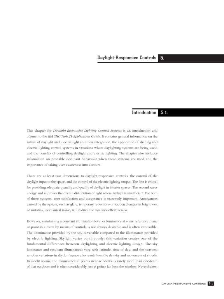 Daylight-Responsive Controls | PDF | Lighting | Computer Network