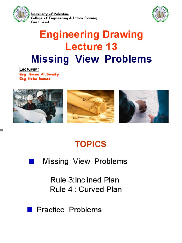 Engineering Drawing: Missing View Problems | PDF