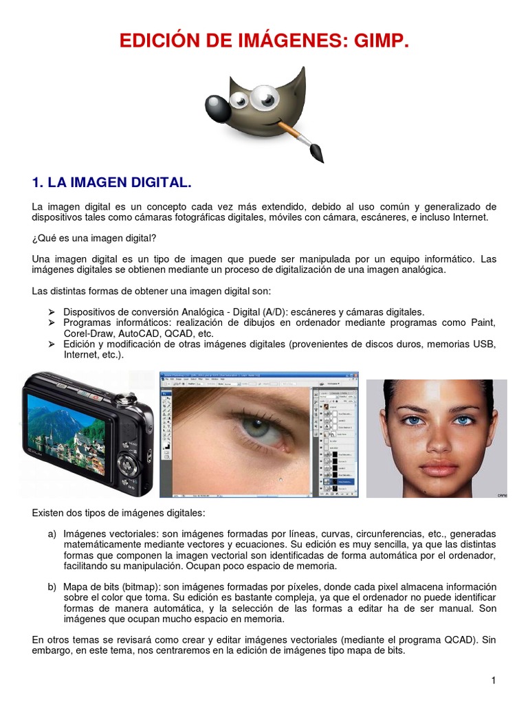 PRÁCTICAS Con GIMP (Informática4ºESO) | PDF