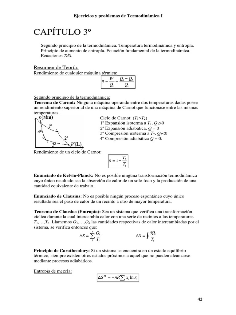 TERMO EJERCICIOS 2daley Entropia Cap3 | PDF | Entropía | Termodinámica