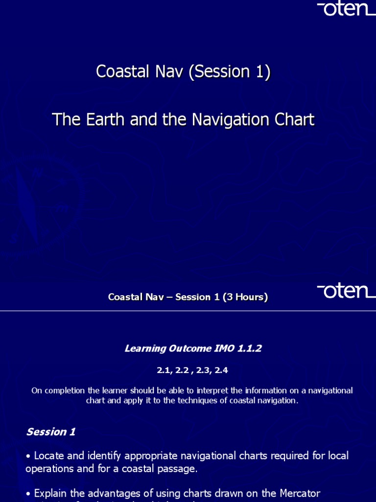 Coastal Nav (Session 1) The Earth and The Navigation Chart | PDF ...