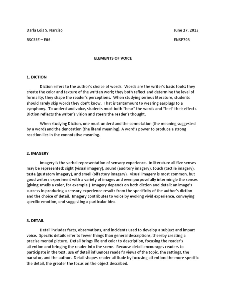 Elements of Voice | PDF | Perception | Attention