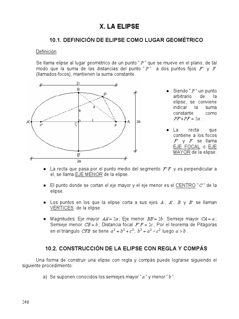 Elipse PDF | PDF | Elipse | Formas geométricas