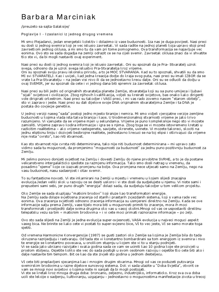 Barbara Marciniak Pledijanci | PDF