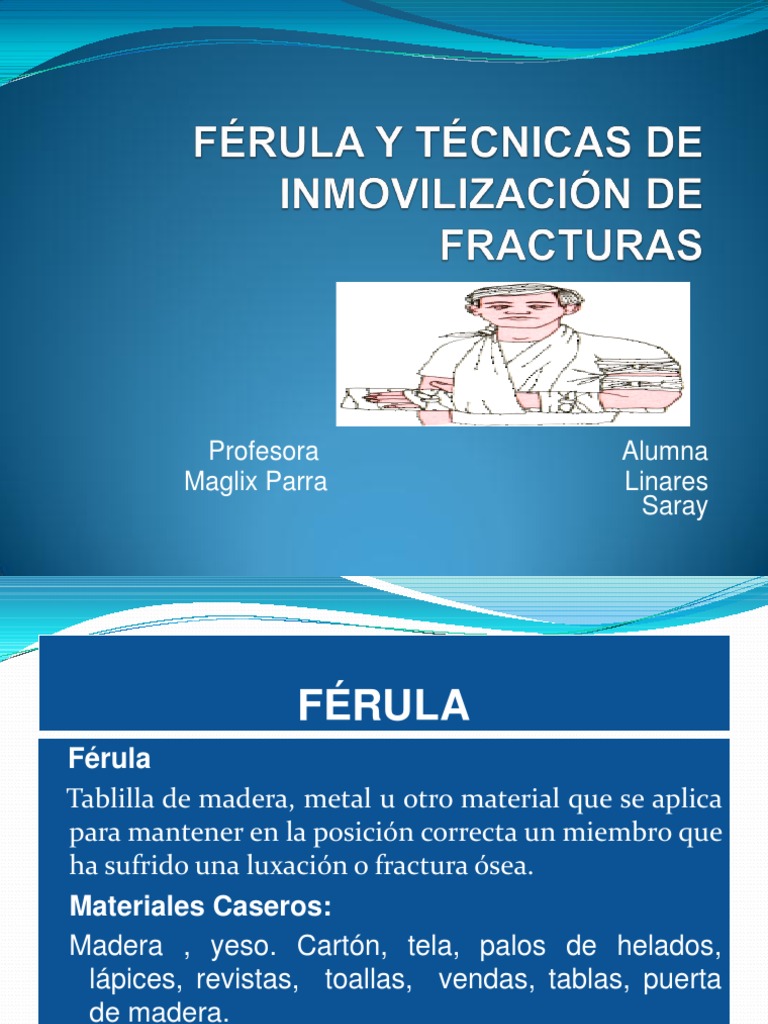 Técnicas de Inmovilización de Fracturas | PDF