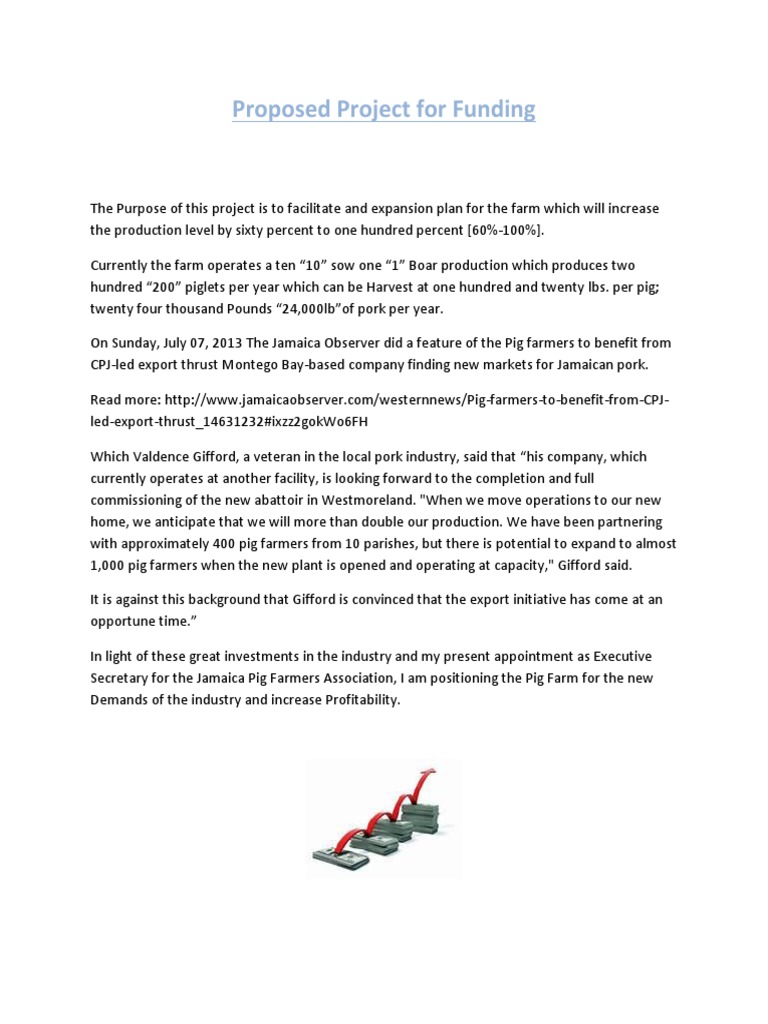Proposed Pig Farm Project for Funding | Pig | Domestic Pig