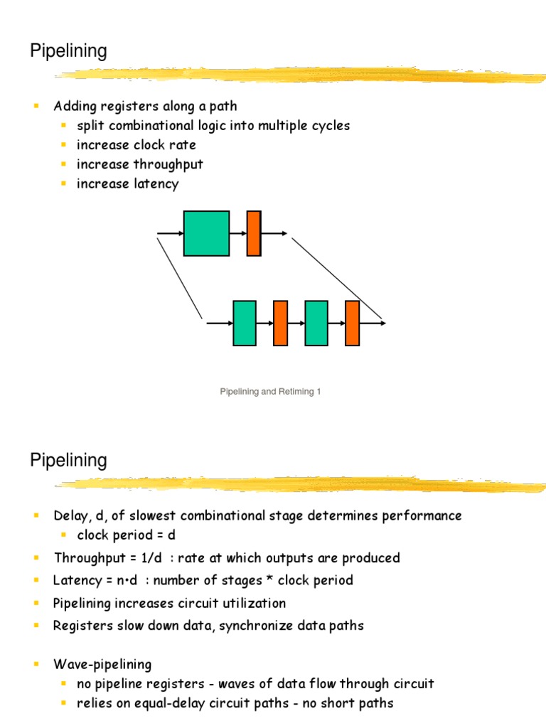 Pipelining & Retiming of Digital Circuits | PDF | Electrical ...