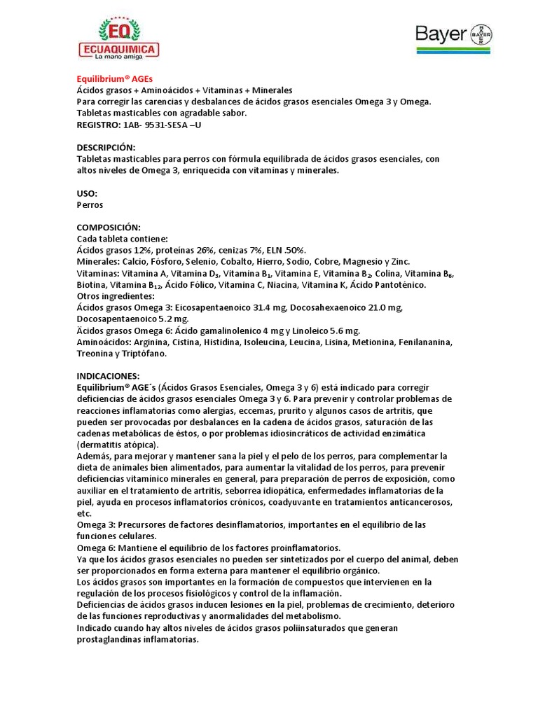 Equilibrium Ages | PDF | Vitamina | Ácido graso