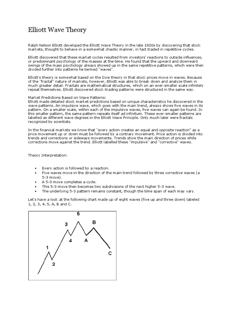 Elliott Wave Theory | PDF | Market Trend | Financial Economics