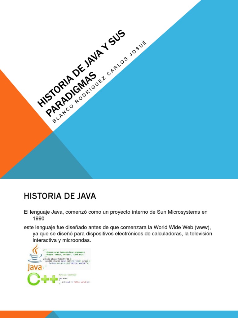 Historia de Java y Sus Paradigmas | PDF | Desarrollo de software ...