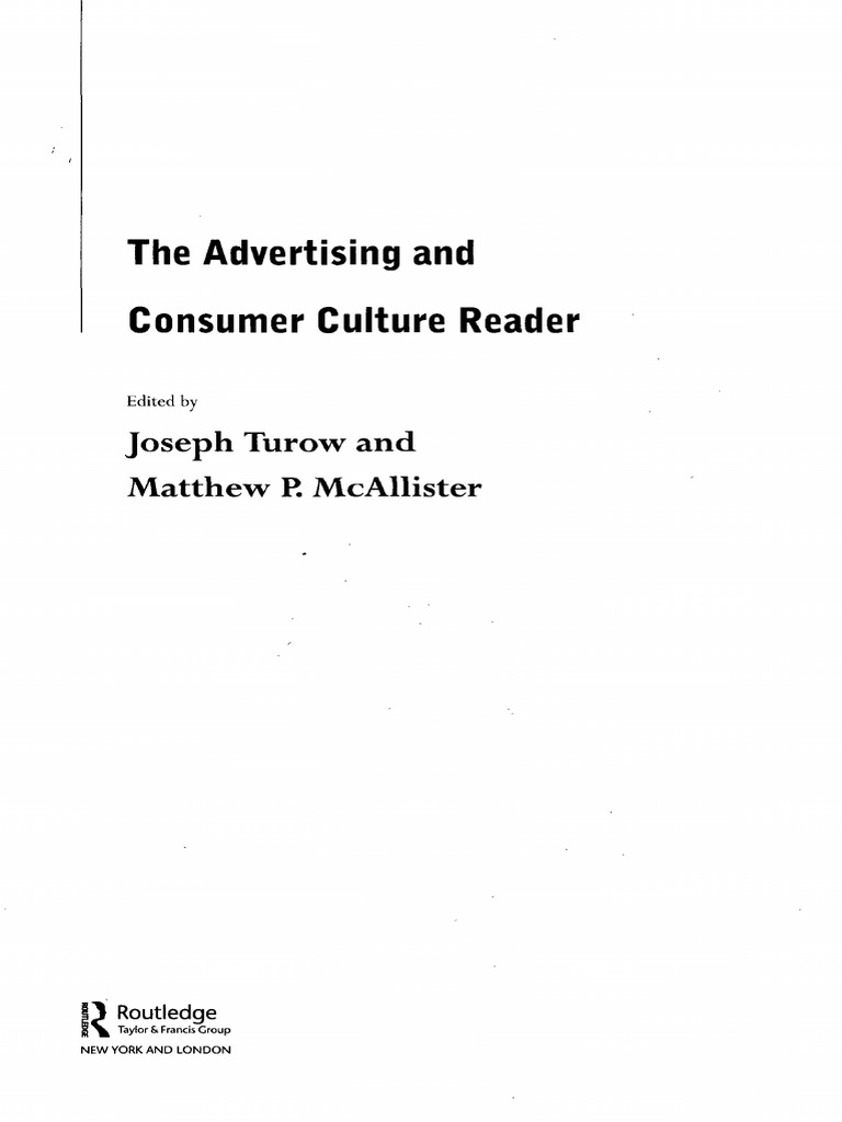 Advertising and Consumer Culture Insights | PDF | Communication Design ...