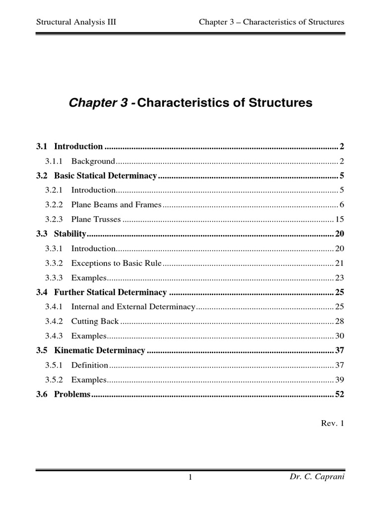 3 - Characteristics of Structures PDF | Download Free PDF | Structural ...