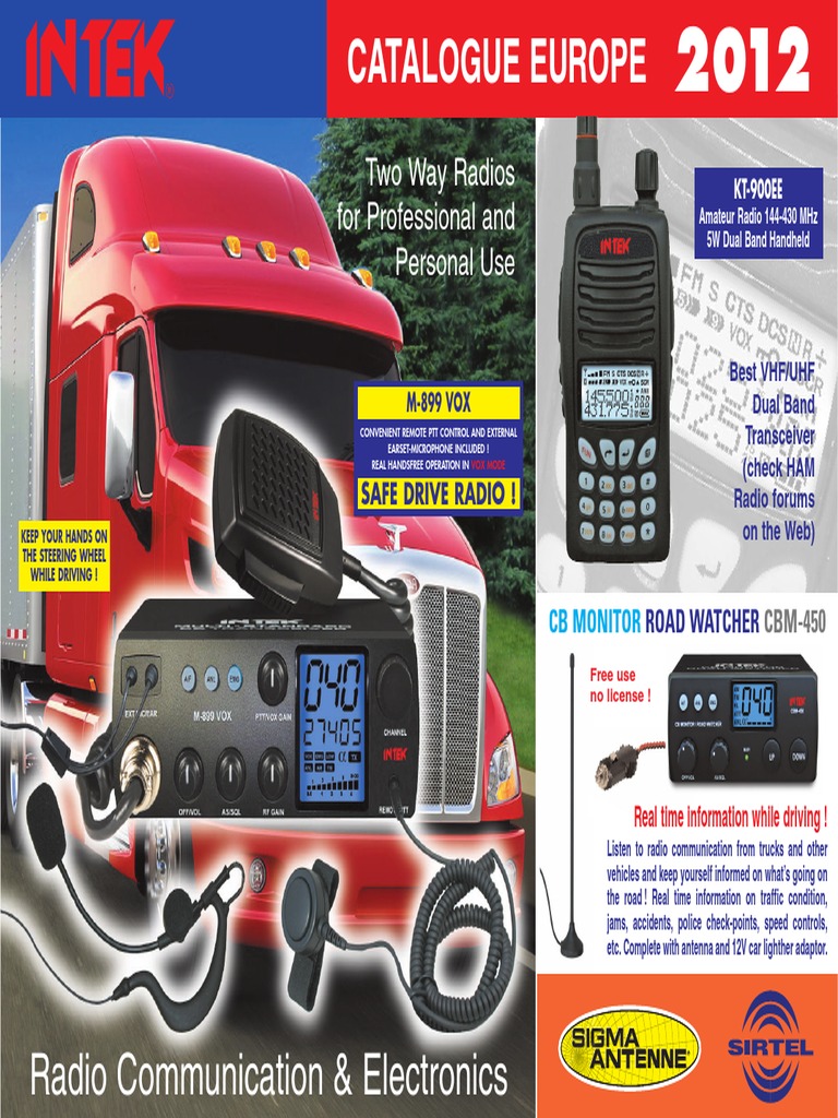 Intek Catalogue Europe 2012 | PDF | Radio | Very High Frequency