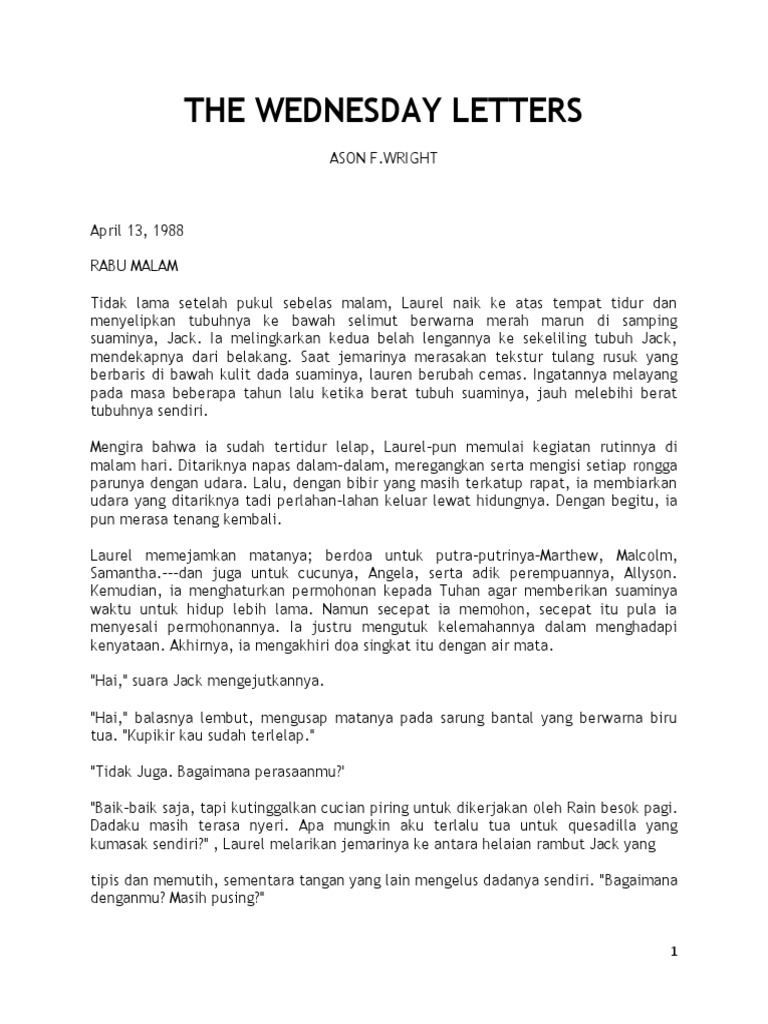 The Wednesday Letters | PDF