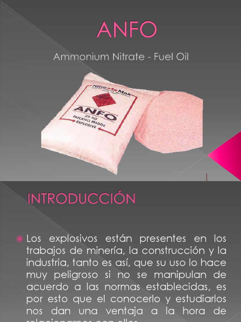 Anfo | PDF | Material explosivo | Química