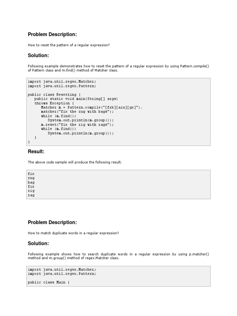 Regular Expression Interview Questions | PDF | Regular Expression ...