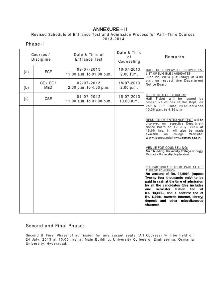 Phase-I: Annexure - Ii | PDF