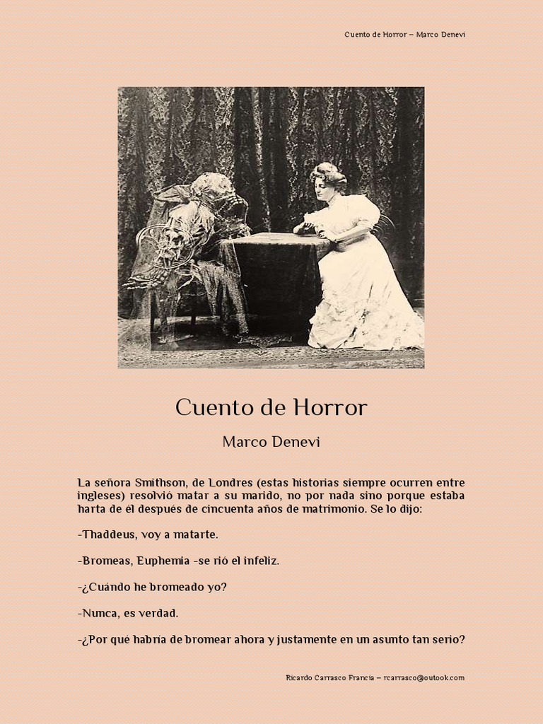 Cuento de Horror – Marco Denevi
