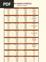 Weekly Flight Schedule for UNHAS DRC | PDF | Aviation