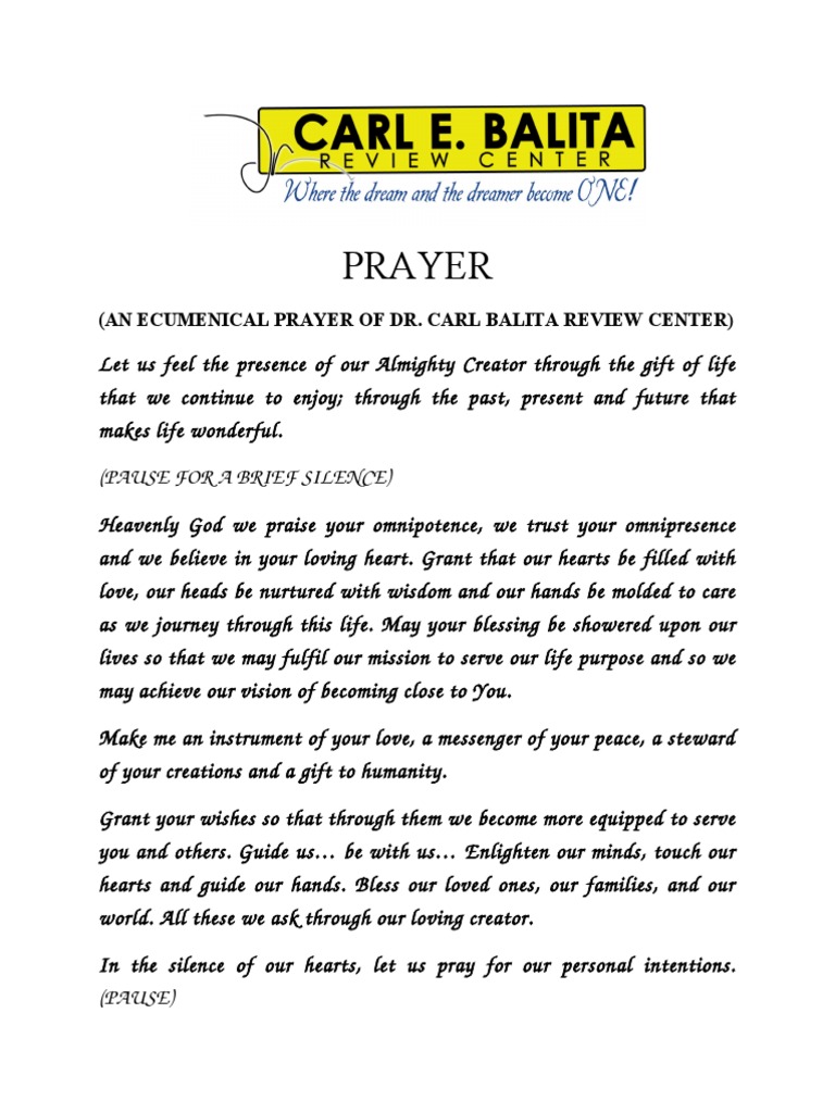 Cbrc Prayer