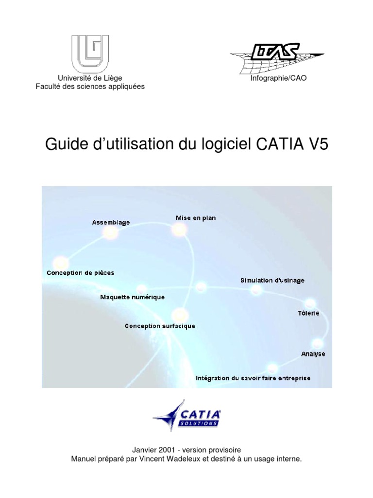 Guide Catia v5 | PDF | Conception assistée par ordinateur | Obliger