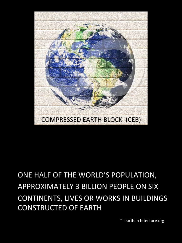 Compressed Earth Block | PDF | Mud | Sustainable Building
