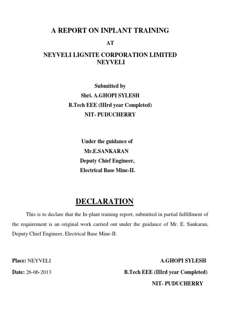 NLC Report | PDF | Transformer | Switch