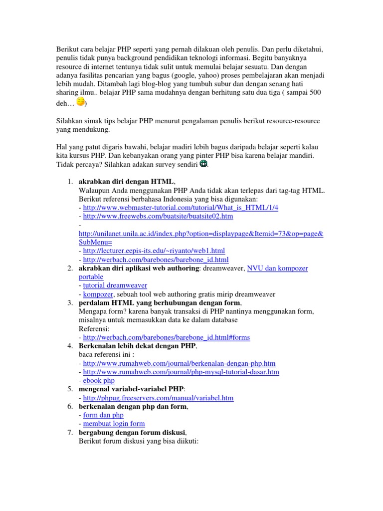 Belajar PHP | PDF