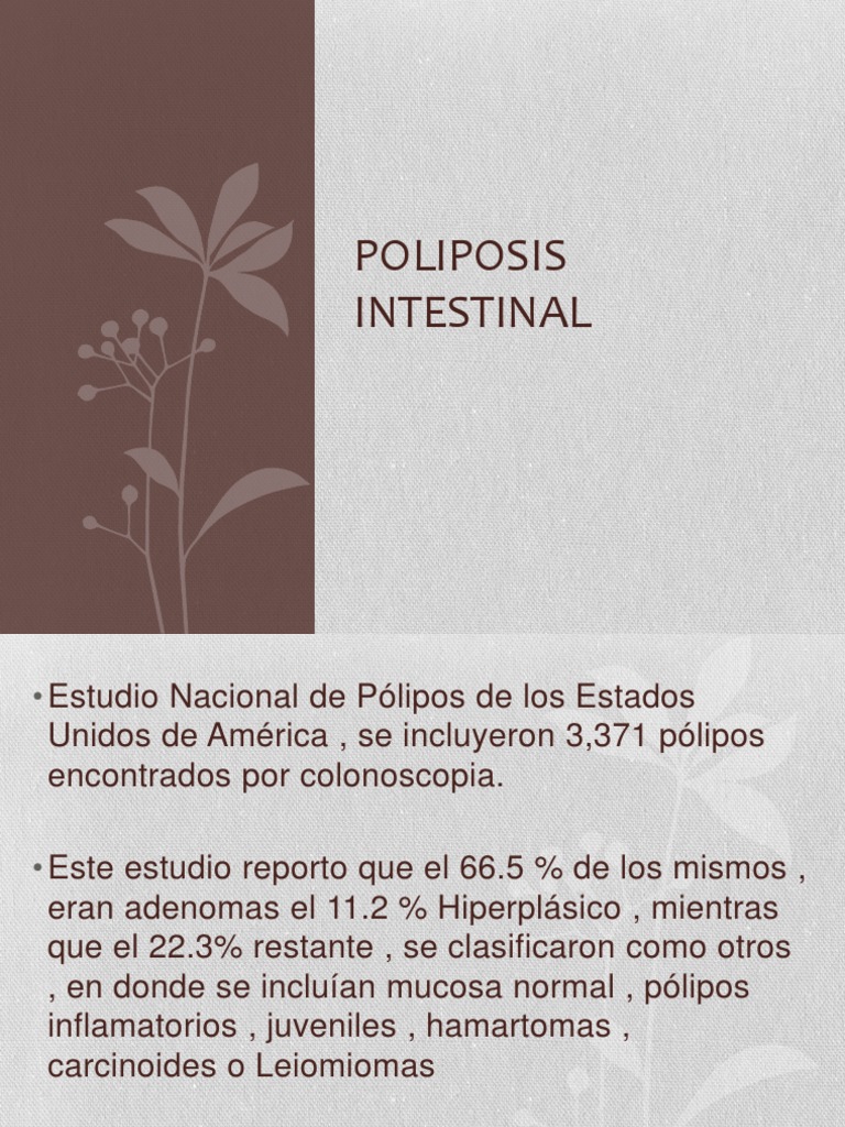 Poliposis Intestinal | PDF | Intestino delgado | Enfermedades y trastornos