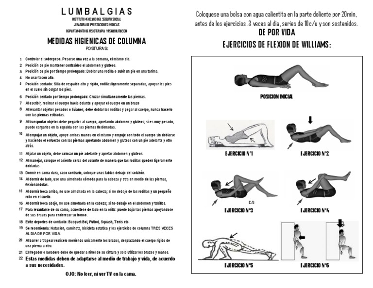 LUMBALGIA | PDF | Rodilla | Pie
