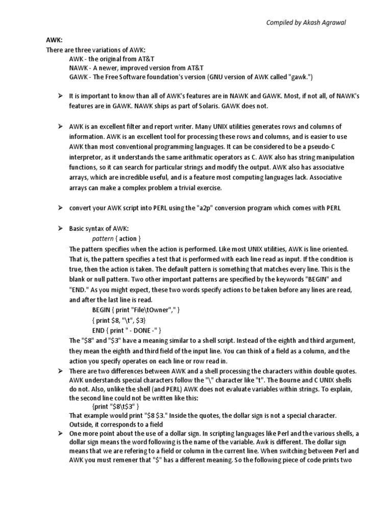 Compiled by Akash Agrawal | PDF | Command Line Interface | String (Computer Science)
