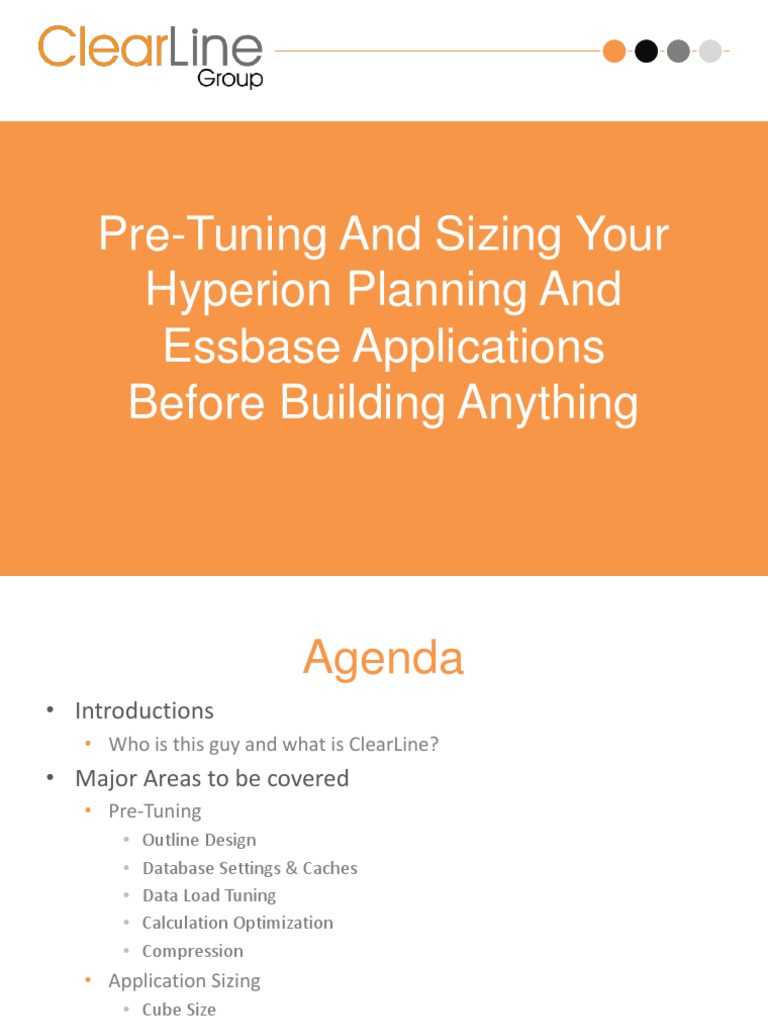 Pre-Tuning and Sizing Your Hyperion Planning and Essbase Applications Before Building Anything ...